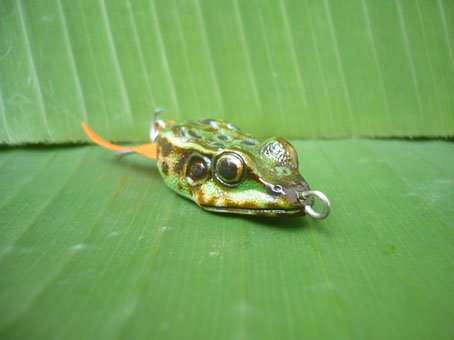 Handmade : Small Green Frog TopWater Fishing Lure
