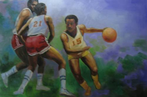 BUTCH LEE WORK ART OIL PORTRAIT PUERTO RICO GUAYNABO