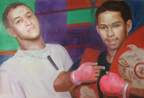 HECTOR CAMACHO ART WORK OIL PORTRAIT PUERTO RICO MIAMI