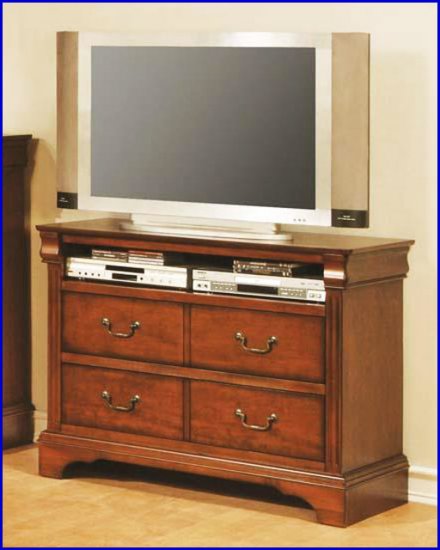 Winners Only Furniture Renaissance Cherry Wood 42 Inch TV Stand Chest ...
