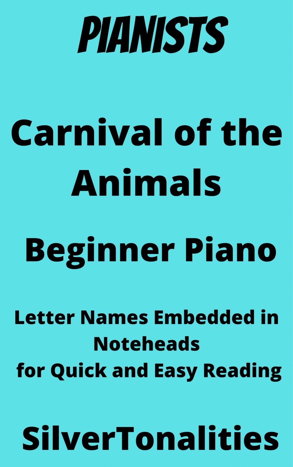 Pianists Carnival of the Animals Beginner Piano Sheet Music