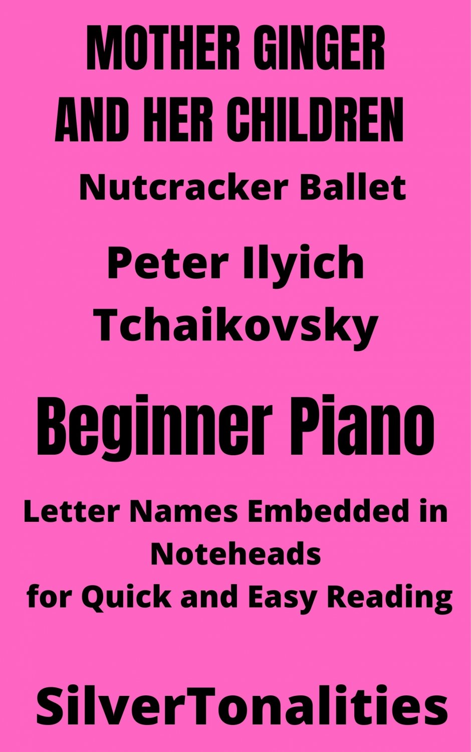 Mother Ginger and Her Children Nutcracker Suite Beginner Piano Sheet Music