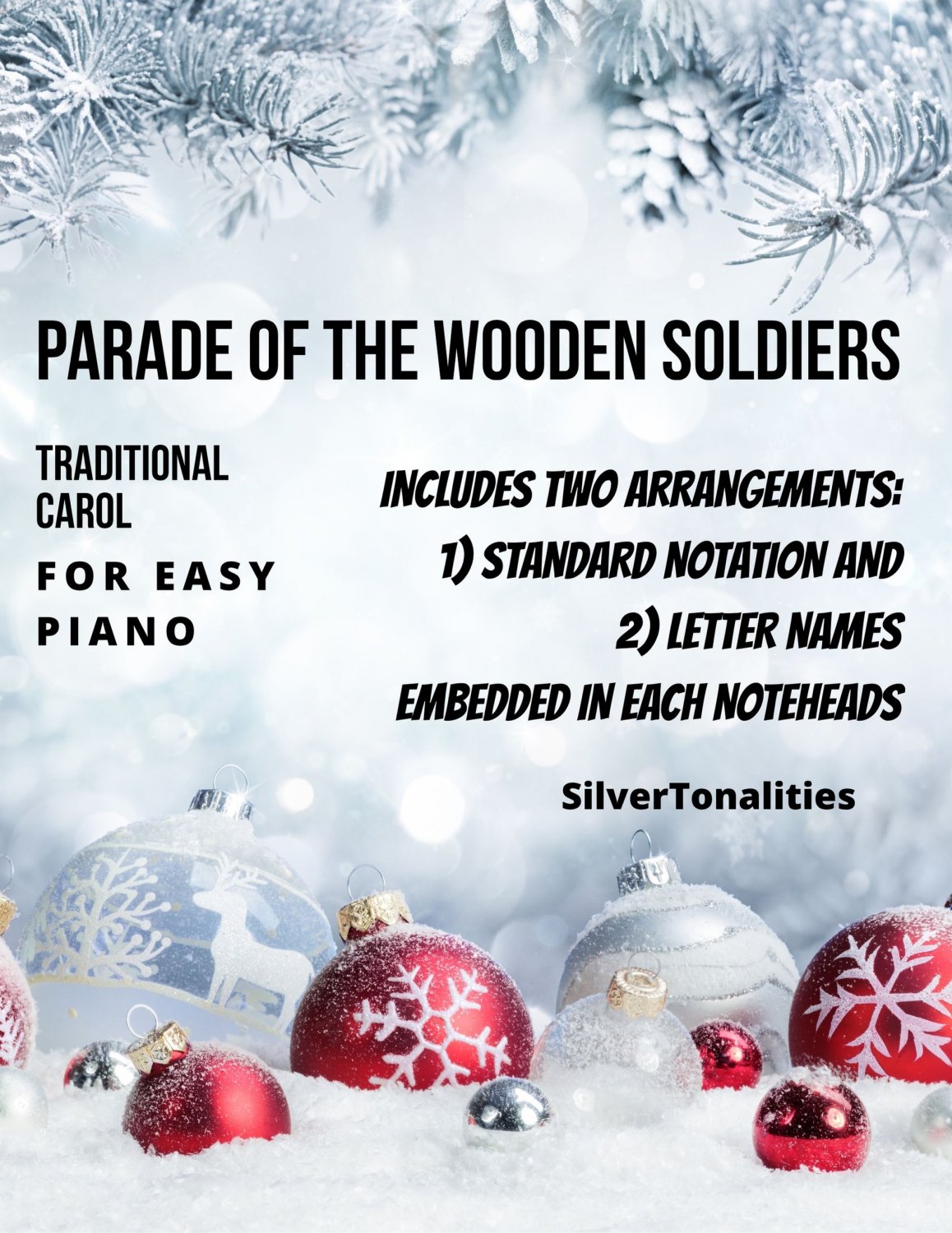 Parade of the Wooden Soldiers Easy Piano Sheet Music Combo