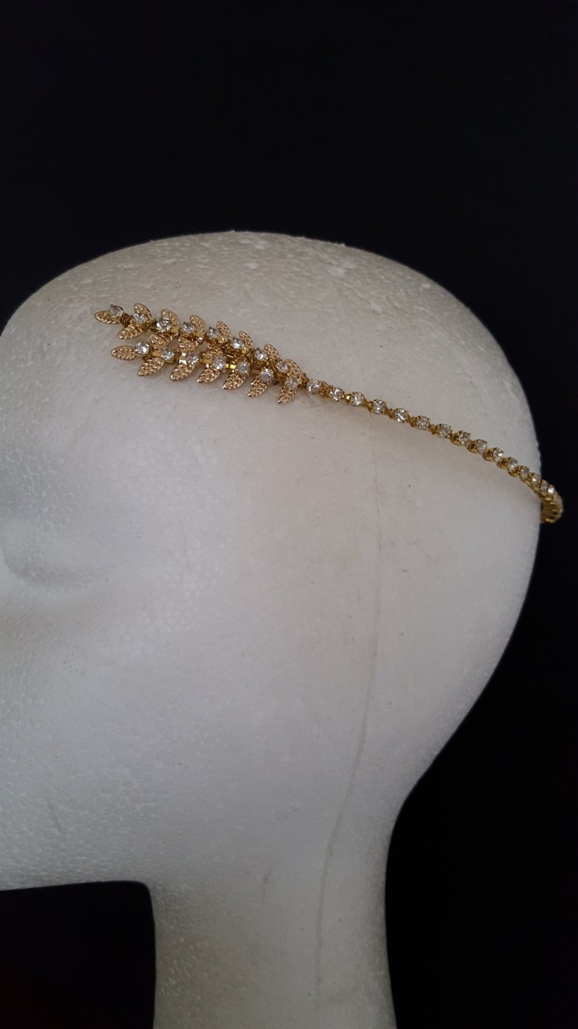 Crown, Roman Tiara, Fascinator, Greek Goddess Headband, Bridal Tiara