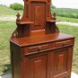 Antique Jacques & Hay Victorian Walnut Buffet Sideboard