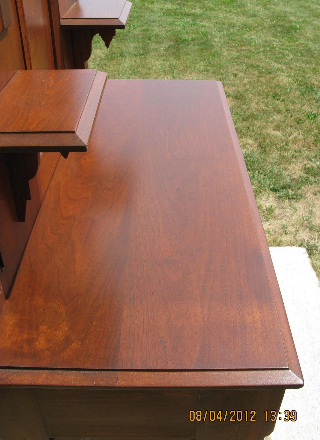 Antique Jacques & Hay Victorian Walnut Buffet Sideboard