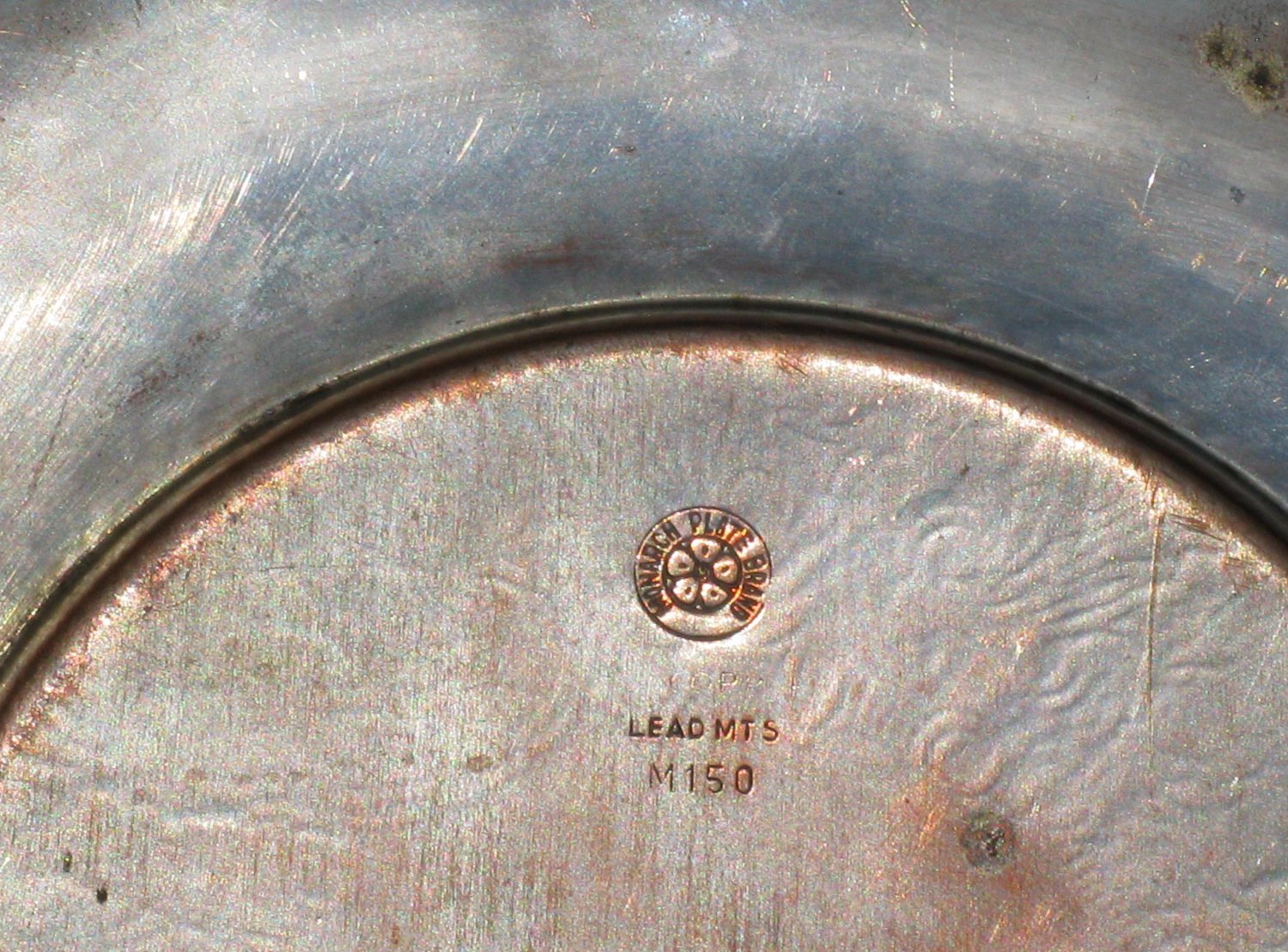 Vintage Silver Tray Made by Monarch Plate Brand- Lead MTS