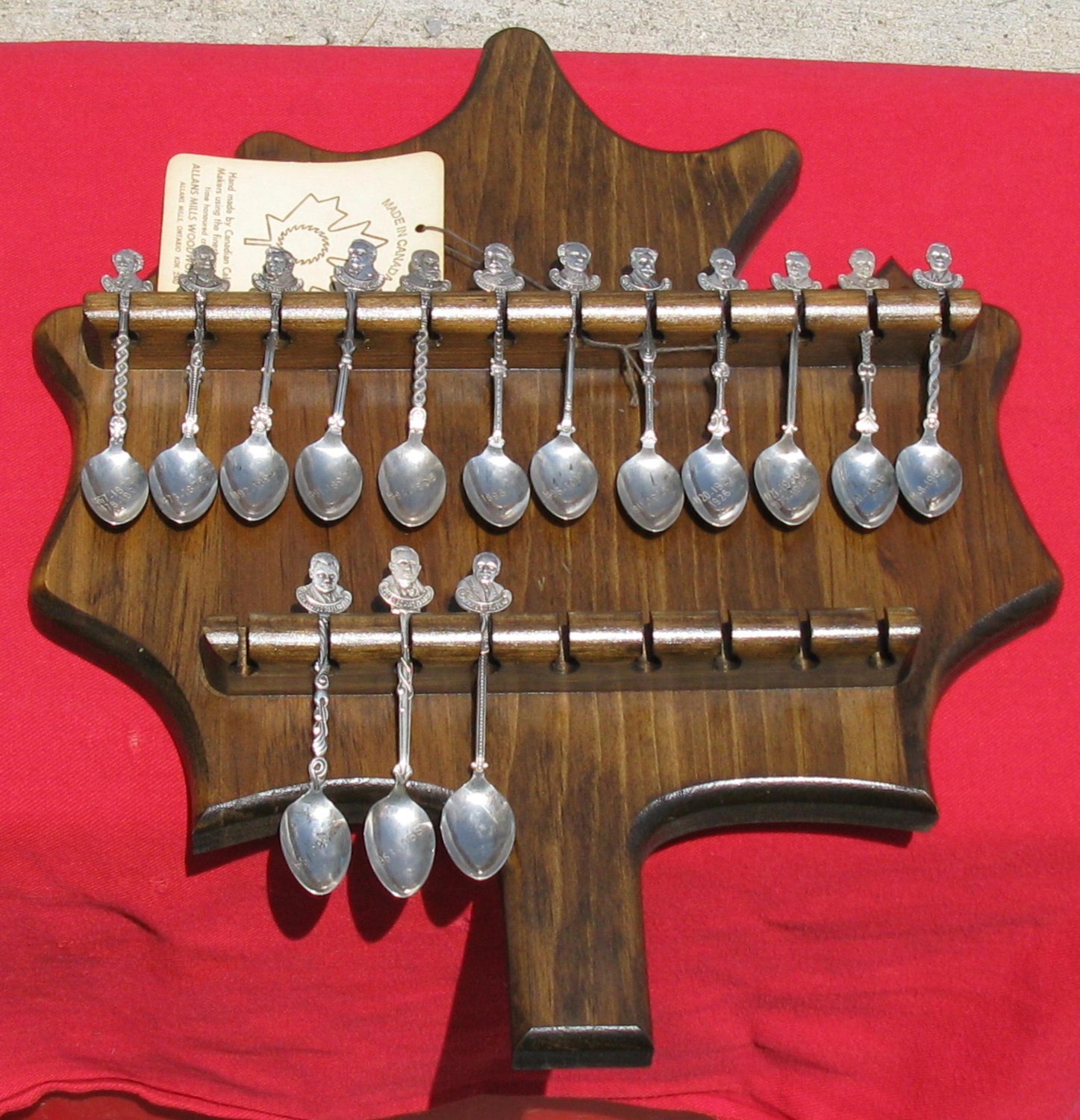 Vintage Canadian Prime Ministers Collector Spoon Set & Maple Leaf Spoon ...