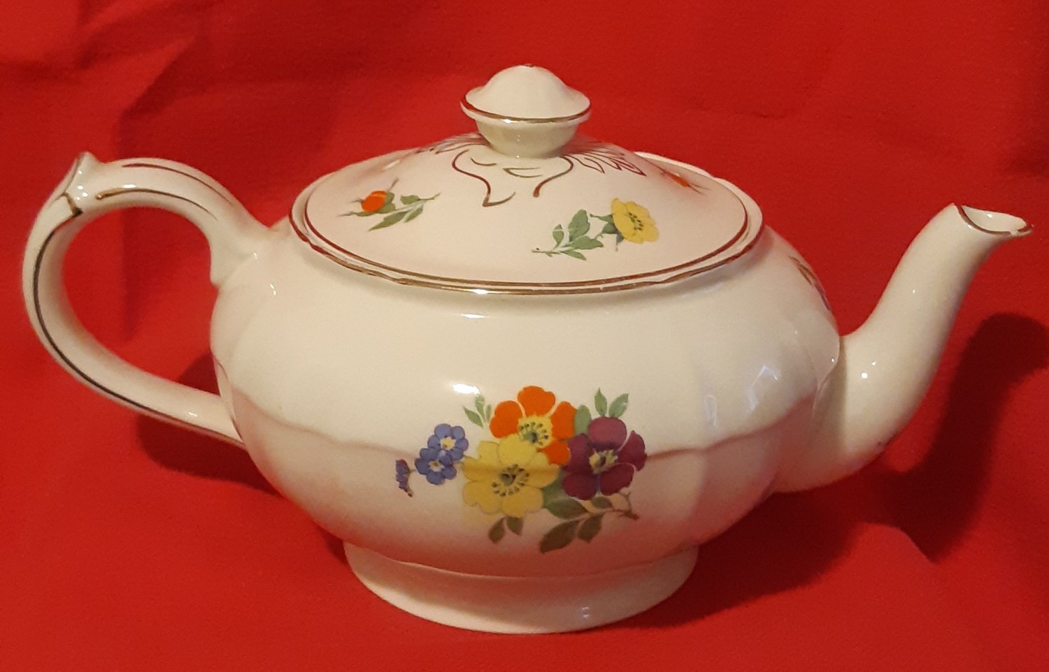Vintage Alfred Meakin Floral Tea Pot-Made in England