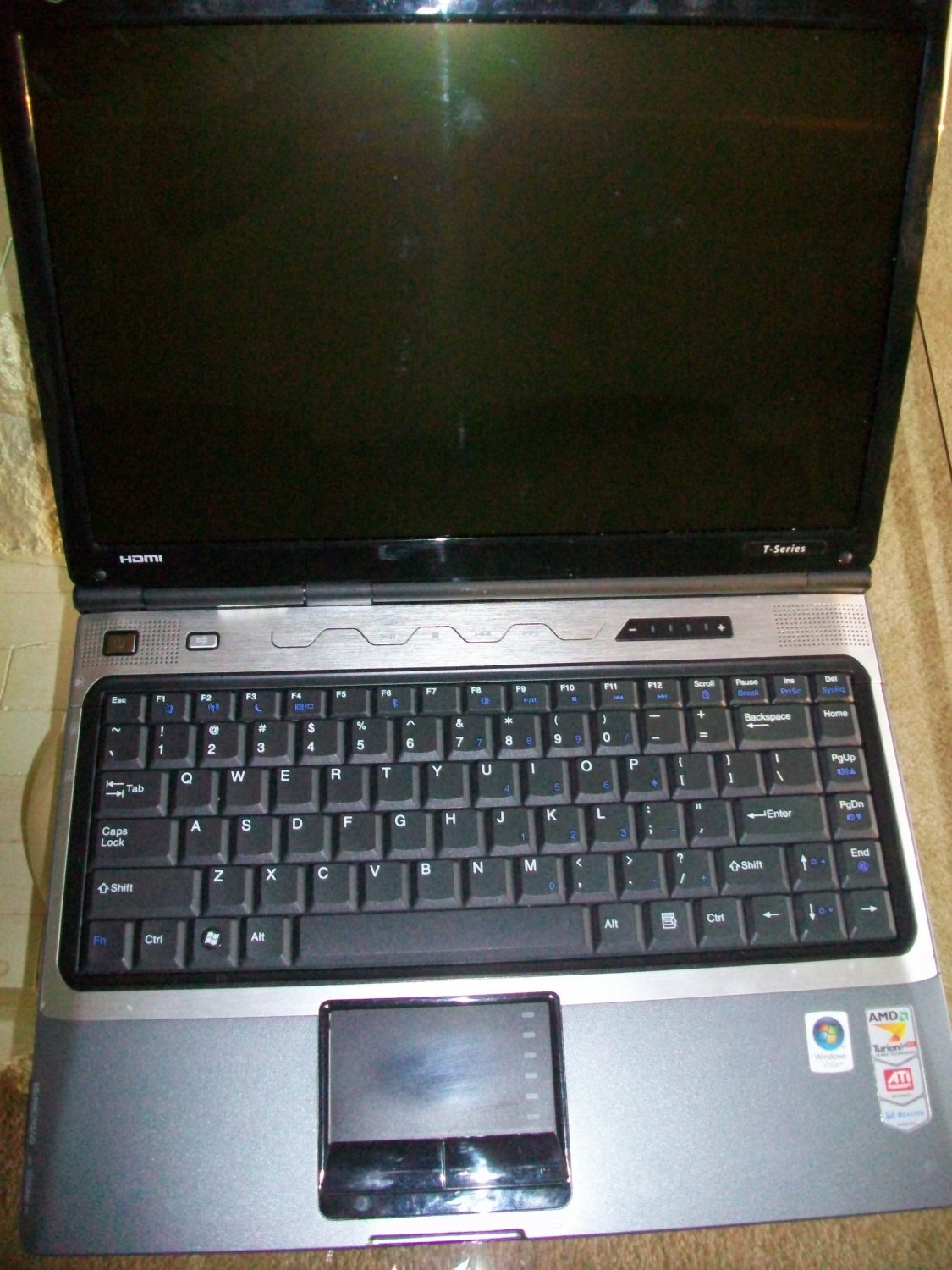 Gateway W350a T-Series T-1625 Notebook, 160GB HD, 1.8Gz AMD Turion 64 ...