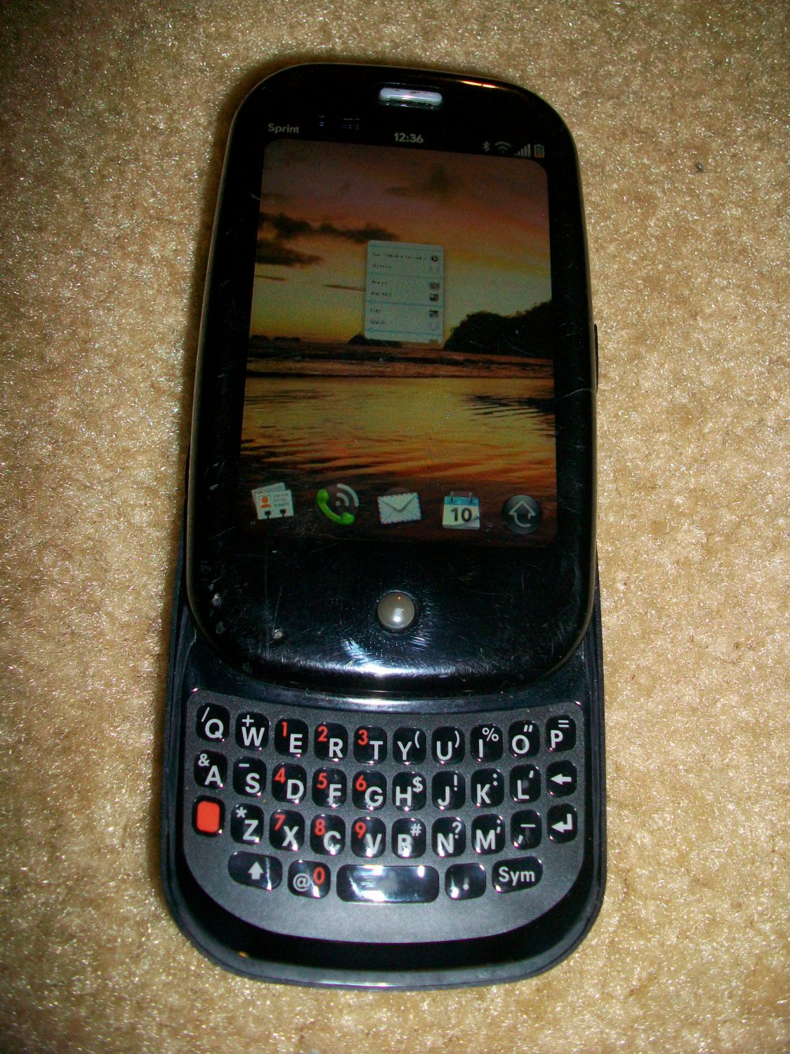 Palm Pre P100 Sprint Cell Phone Touch Smart Black - AS IS