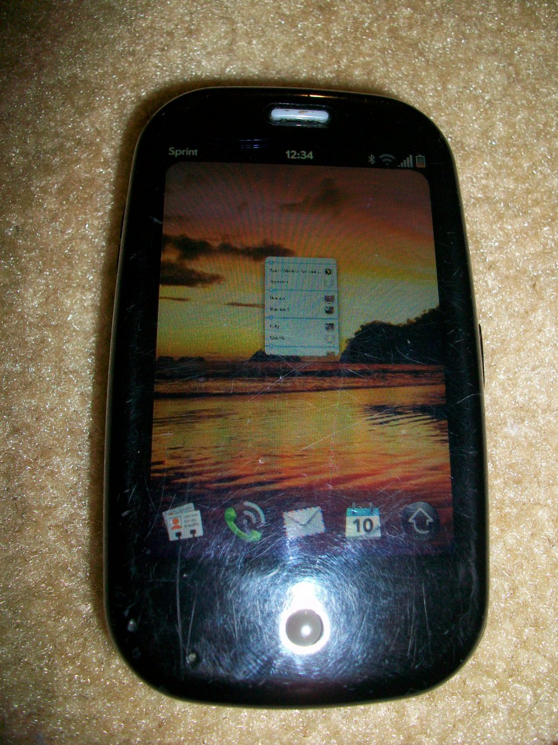 Palm Pre P100 Sprint Cell Phone Touch Smart Black - AS IS