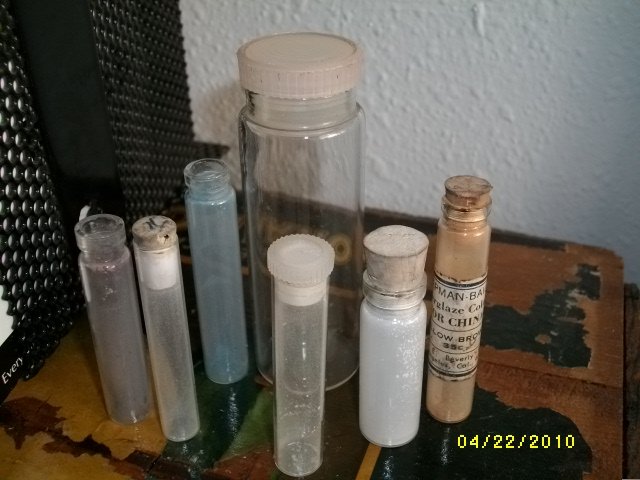 7 LOT VINTAGE GLASS VILE BOTTLES FOR SUPPLY, CRAFTING, STEAMPUNK