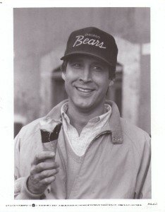 CHEVY CHASE,C/U CHICAGO BEARS HAT,MOVIE PHOTO L3638