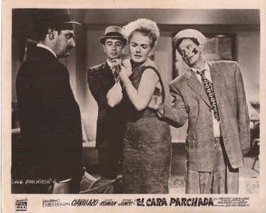 "CLAVILLAZO: EL CARA PARCHADA" 1962 MOVIE PHOTO L4226