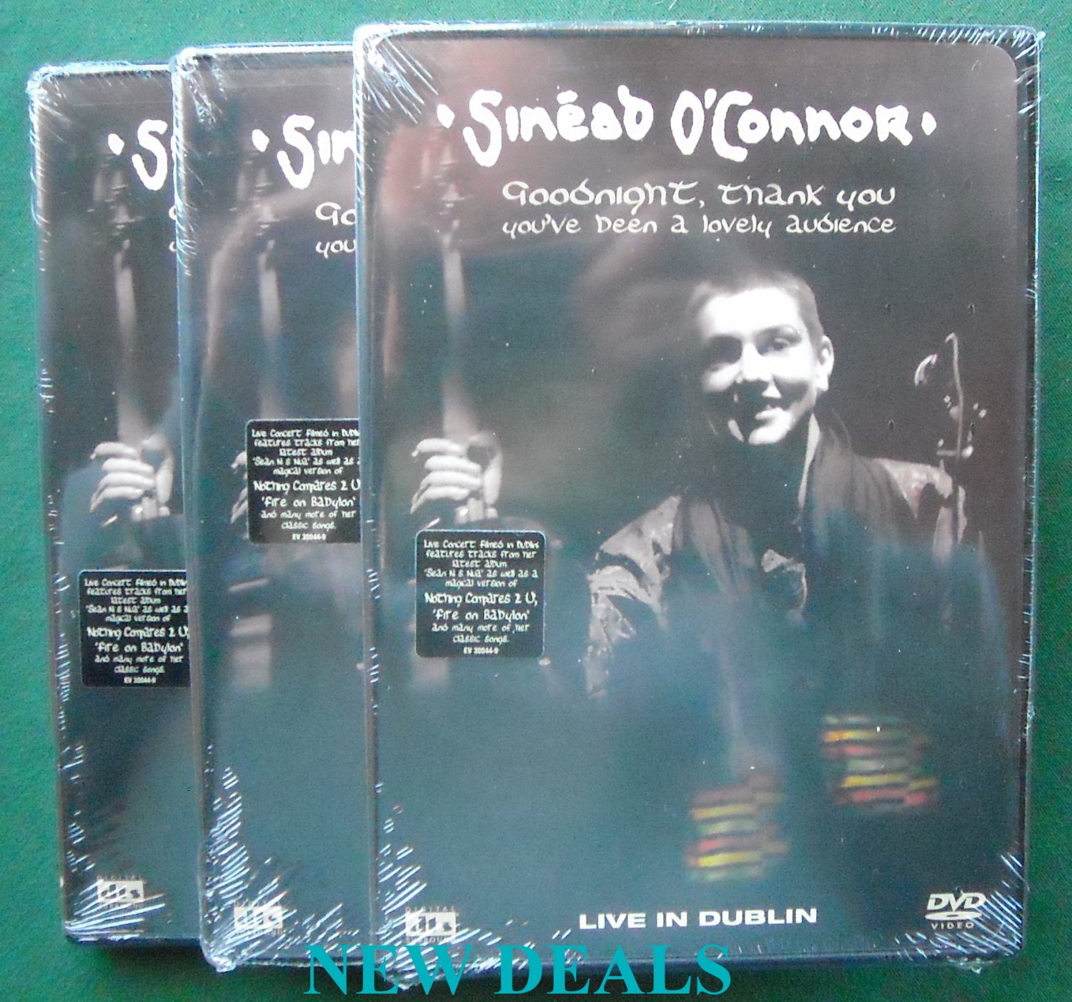 Lot of 3 Sinead O'Connor Goodnight Thank music DVD 801213004492