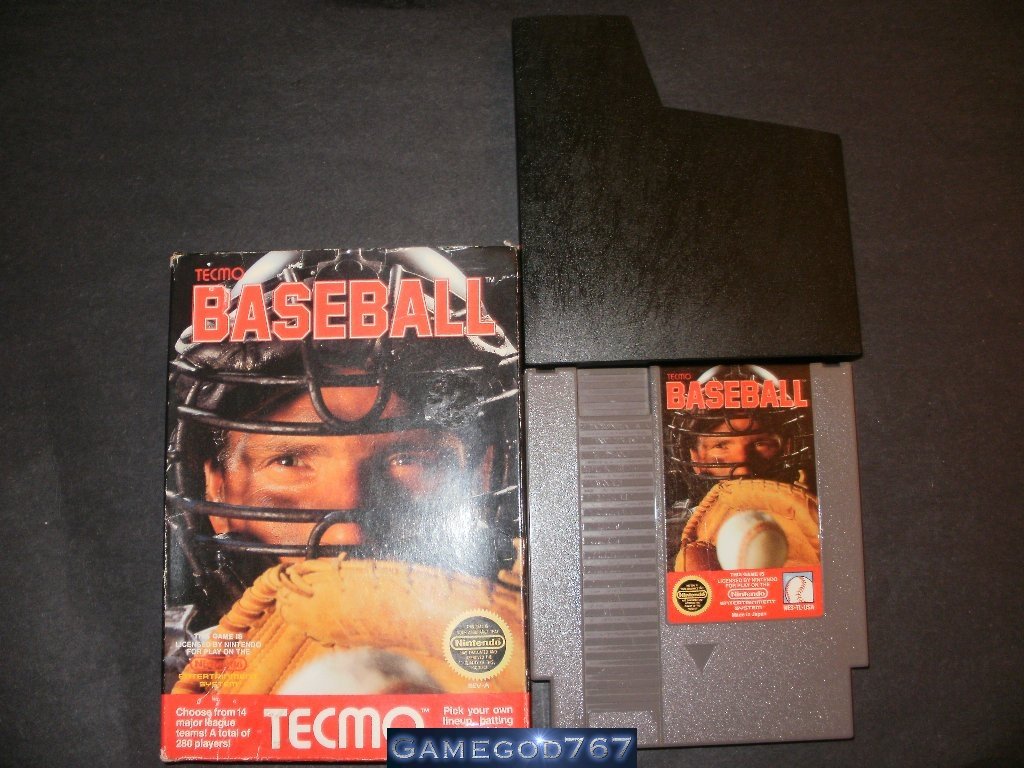 Tecmo Baseball - Nintendo NES - With Box and Catridge Sleeve
