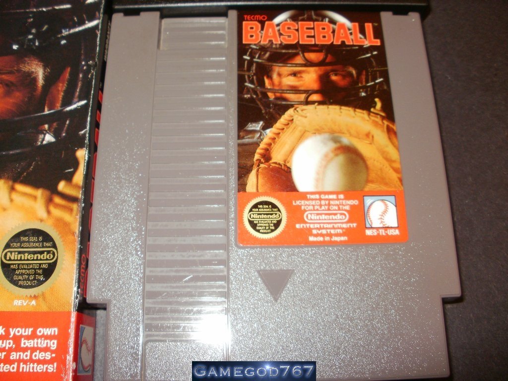 Tecmo Baseball - Nintendo NES - With Box and Catridge Sleeve