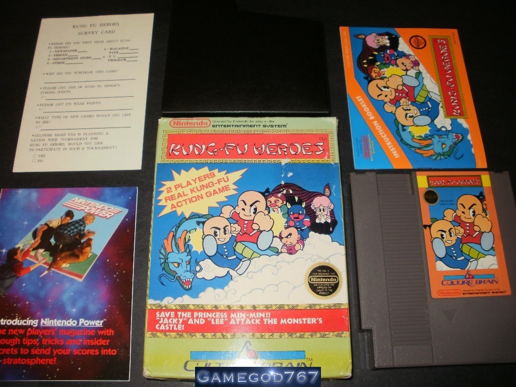 Kung Fu Heroes - Nintendo NES - Complete CIB