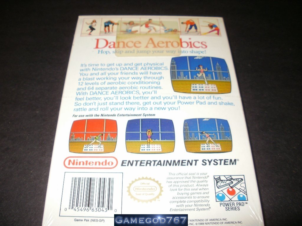 Dance Aerobics - Nintendo NES - Brand New Factory Sealed H Seam