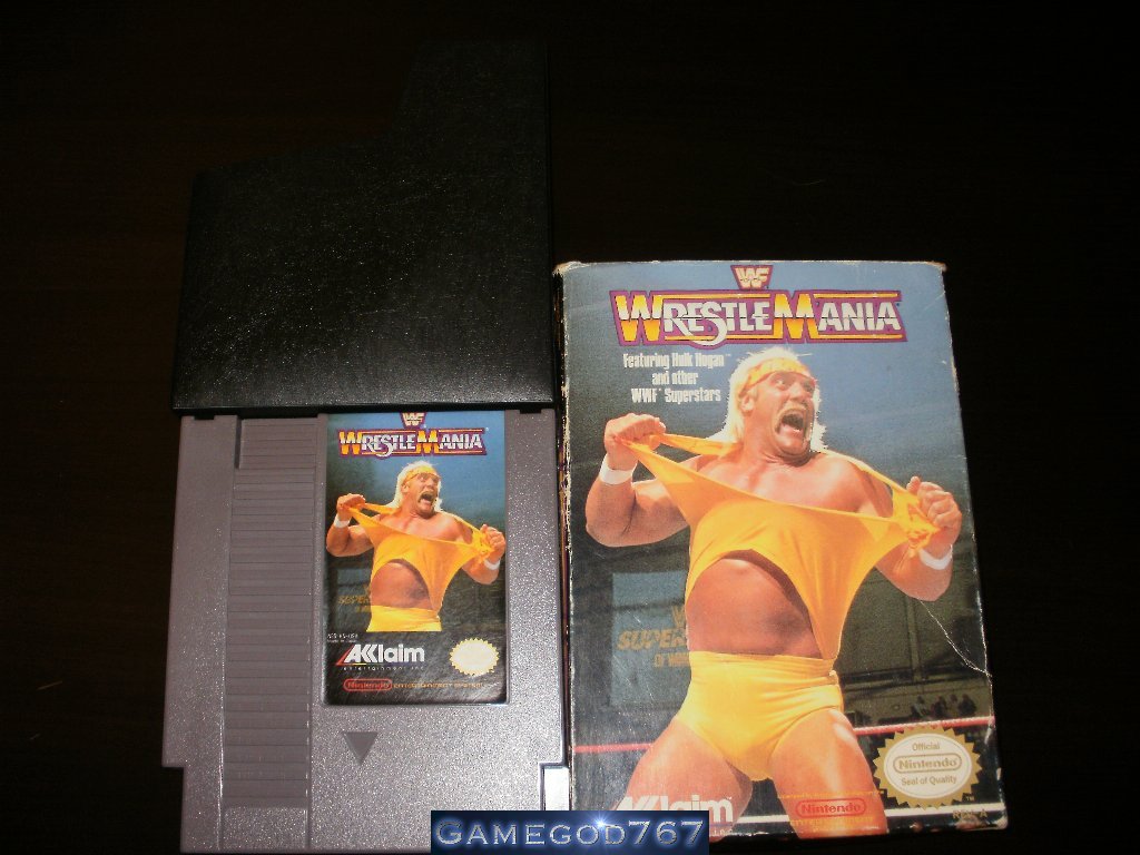 WWF Wrestlemania - Nintendo NES - With Box and Cartridge Sleeve