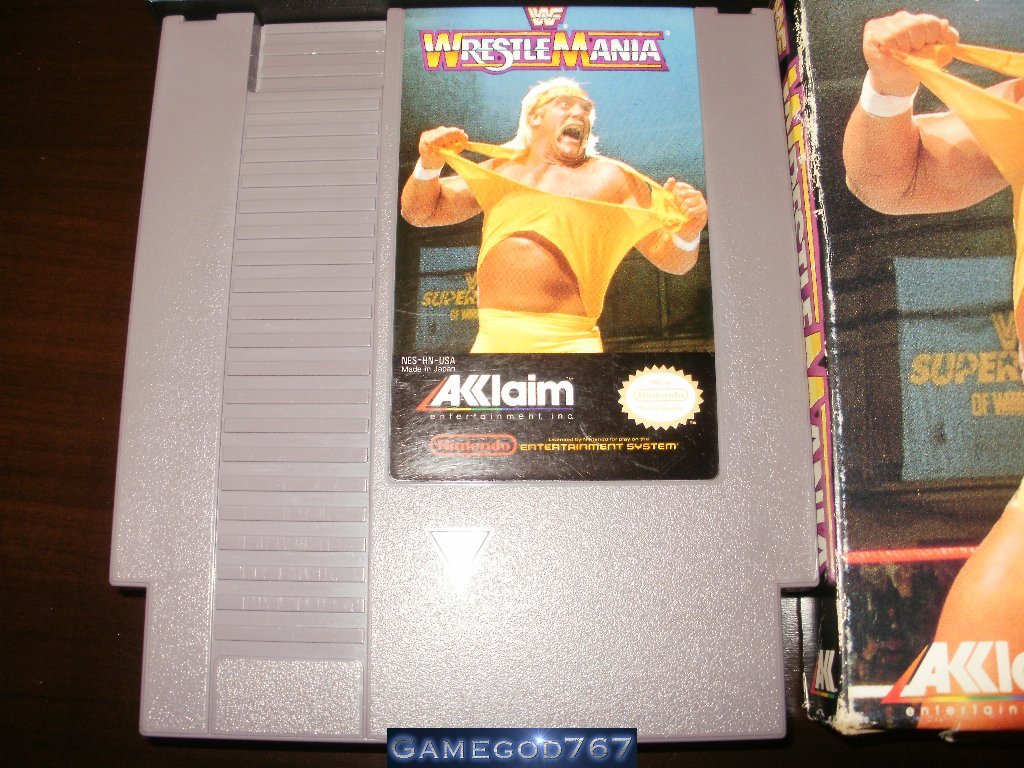 WWF Wrestlemania - Nintendo NES - With Box and Cartridge Sleeve