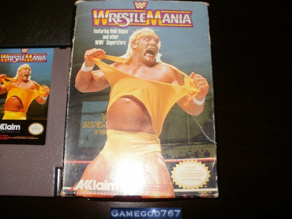 WWF Wrestlemania - Nintendo NES - With Box and Cartridge Sleeve
