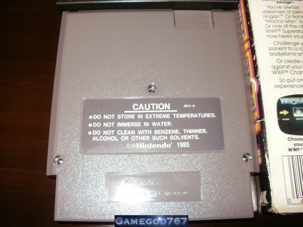 WWF Wrestlemania - Nintendo NES - With Box and Cartridge Sleeve