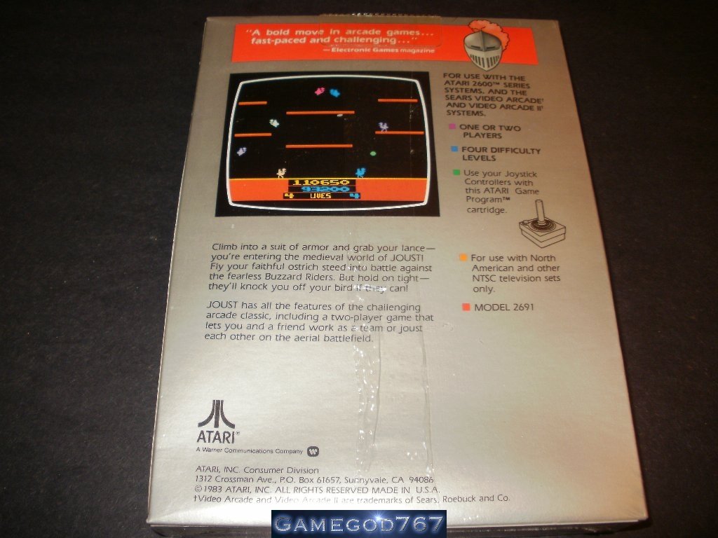 Joust - Atari 2600 - New Factory Sealed