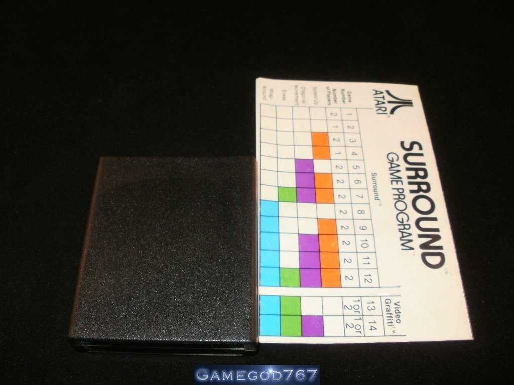 Surround - Atari 2600 - Text Label Version - With Manual