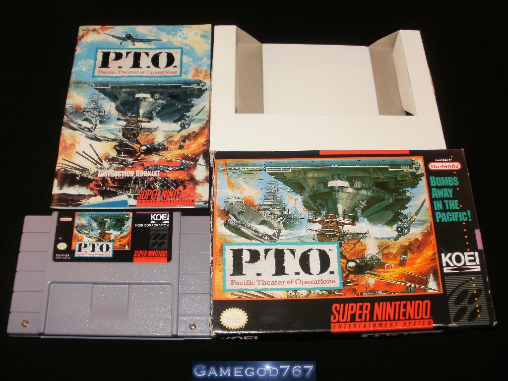 Pacific Theater of Operations - SNES Super Nintendo - Complete CIB