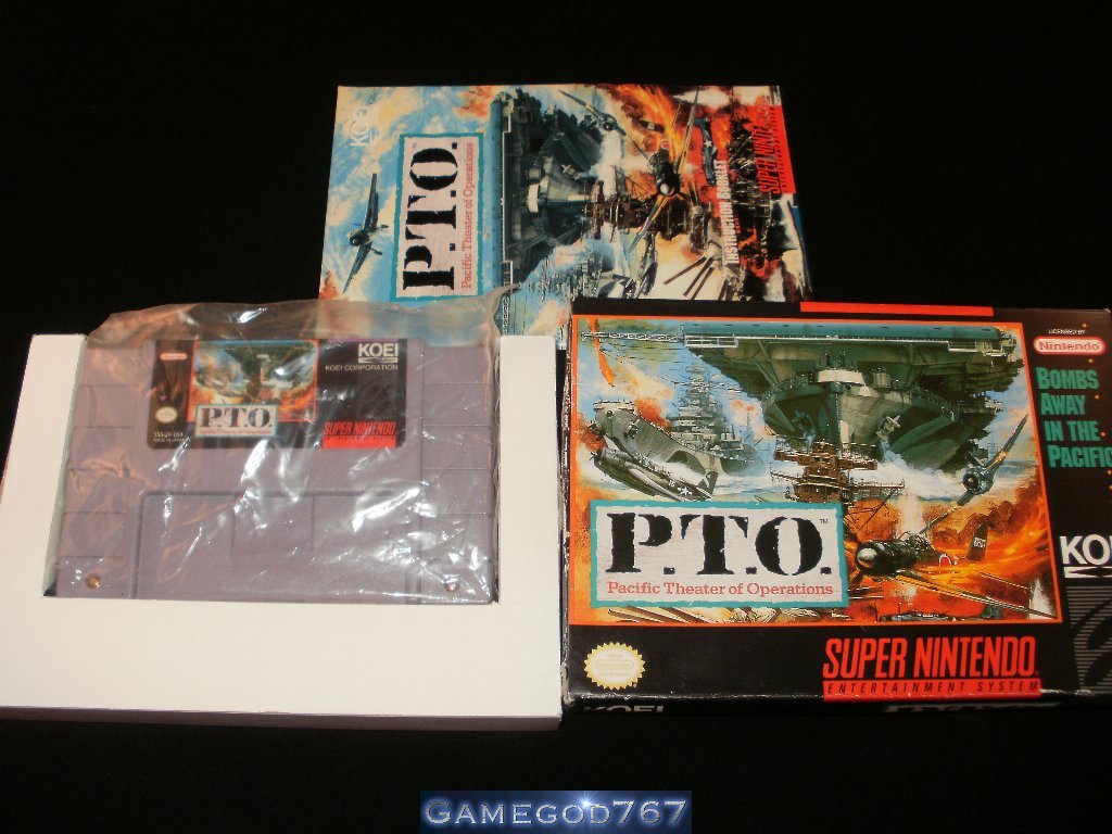 Pacific Theater of Operations - SNES Super Nintendo - Complete CIB