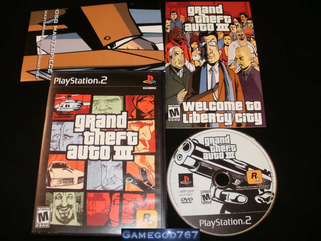 Grand Theft Auto III - Sony PS2 - Complete CIB - Black Label Original ...