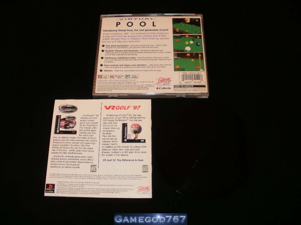 Virtual Pool - Sony PS1 - Complete CIB