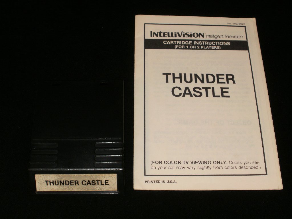 Thunder Castle - Mattel Intellivision - With Manual - Rare
