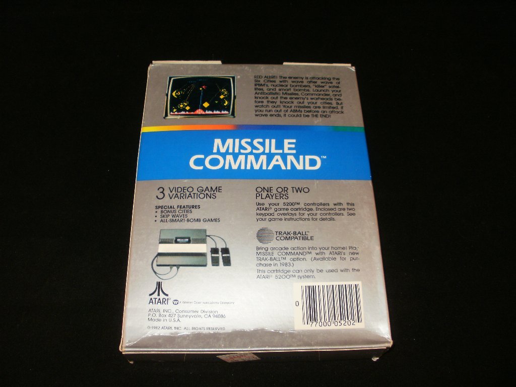 Missile Command - Atari 5200 - New