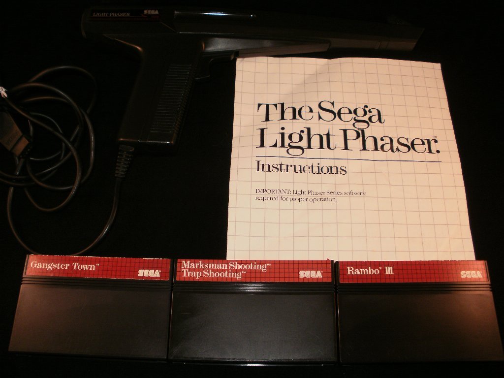 Light Phaser Package - Sega Master System - With Manual and 3 games
