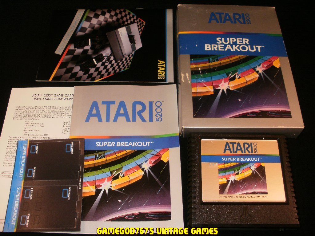Super Breakout - Atari 5200 - Complete CIB