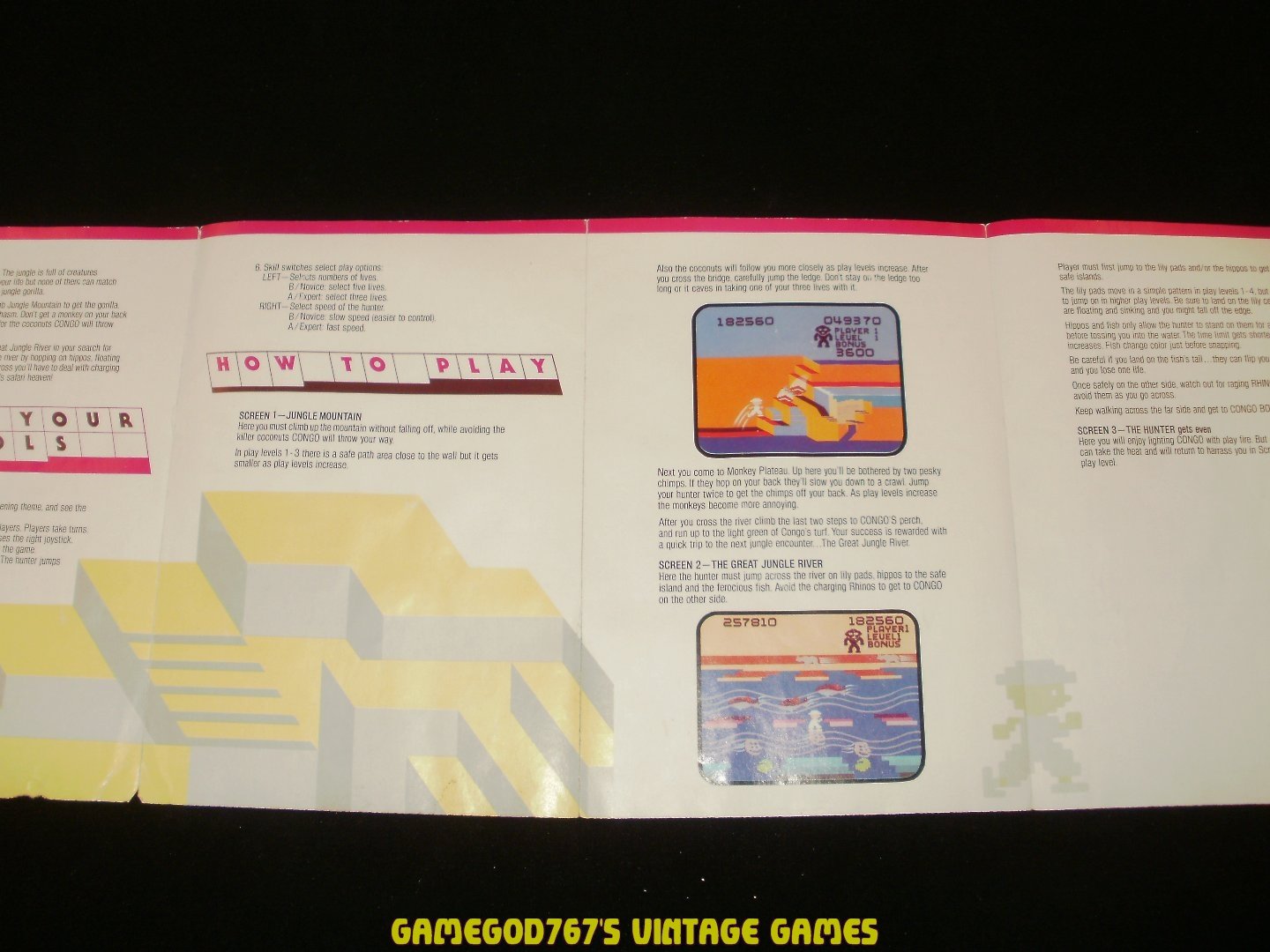 Congo Bongo - Atari 2600 - Manual Only