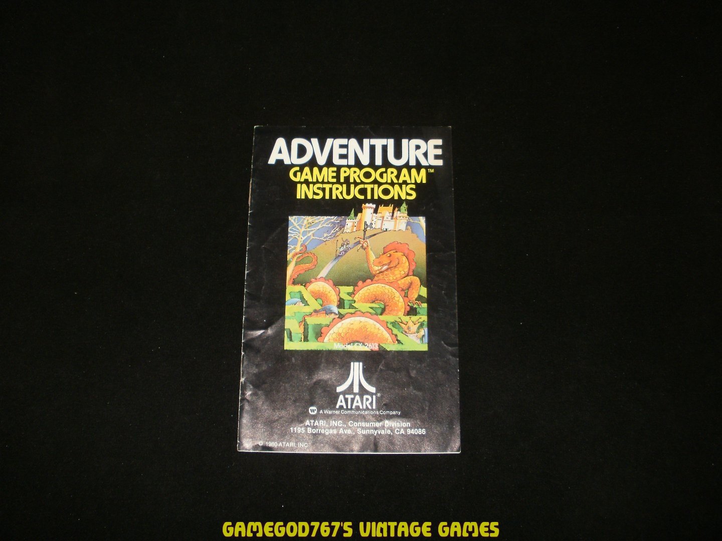 Adventure - Atari 2600 - Manual Only