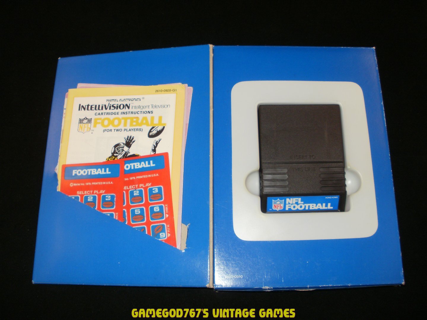 NFL Football - Mattel Intellivision - Complete
