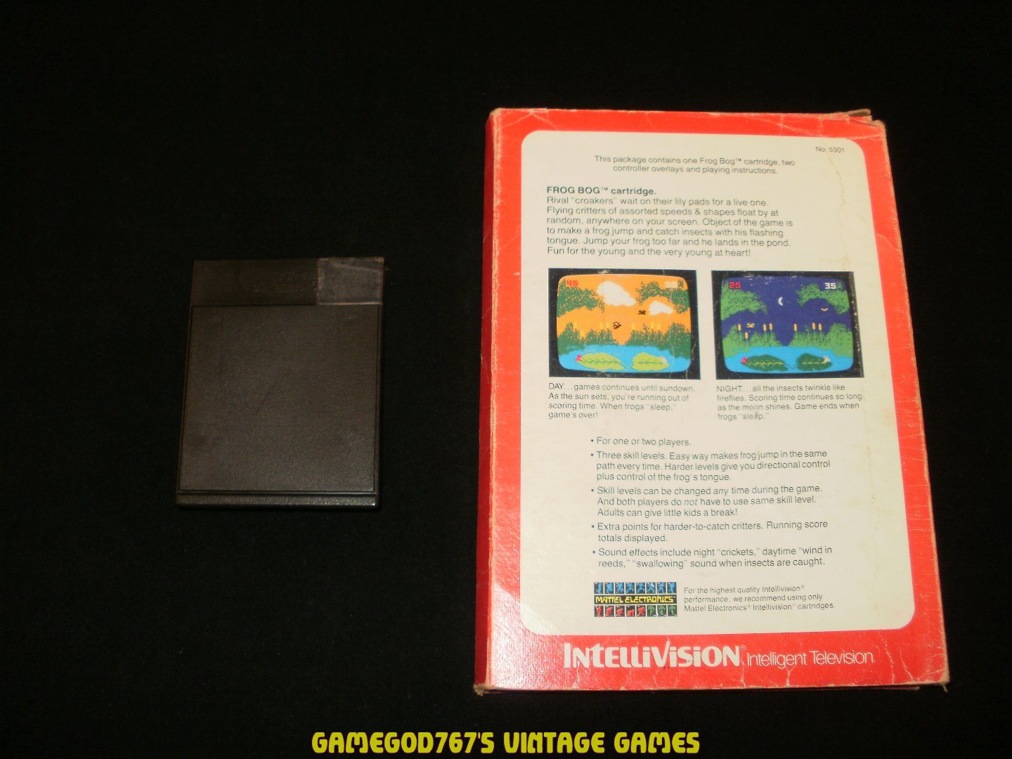 Frog Bog - Mattel Intellivision - With Box