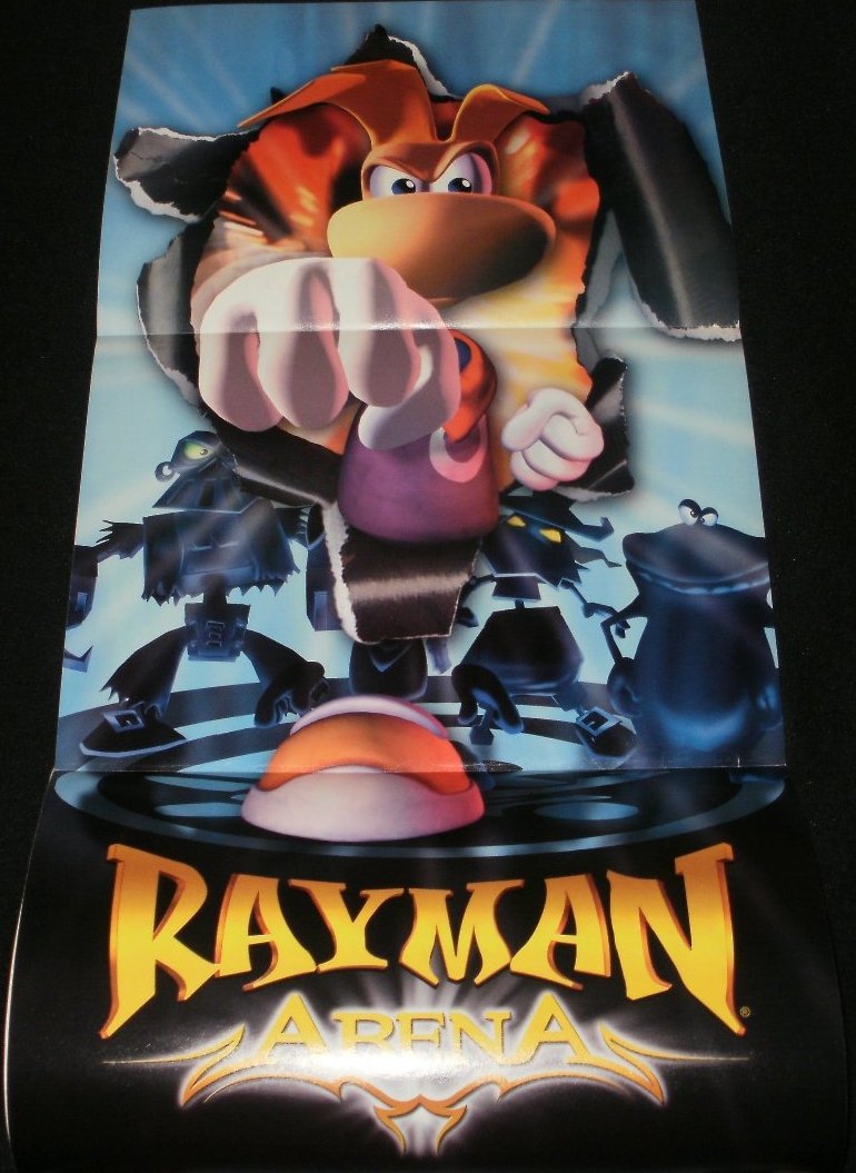 Rayman Arena Poster - Nintendo Power May, 2002 - Never Used