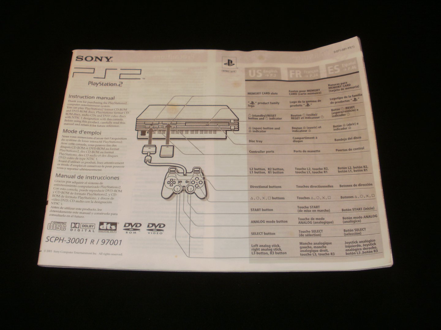 Sony Playstation 2 Instruction Manual