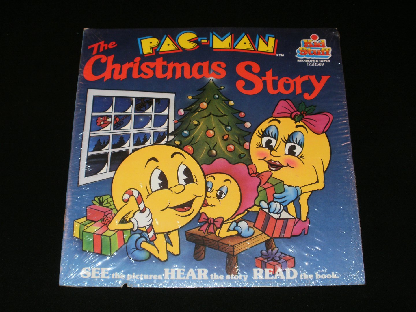 Pac-man Christmas Story - 33 1/3 RPM Record - Kid Stuff Records 1983 ...