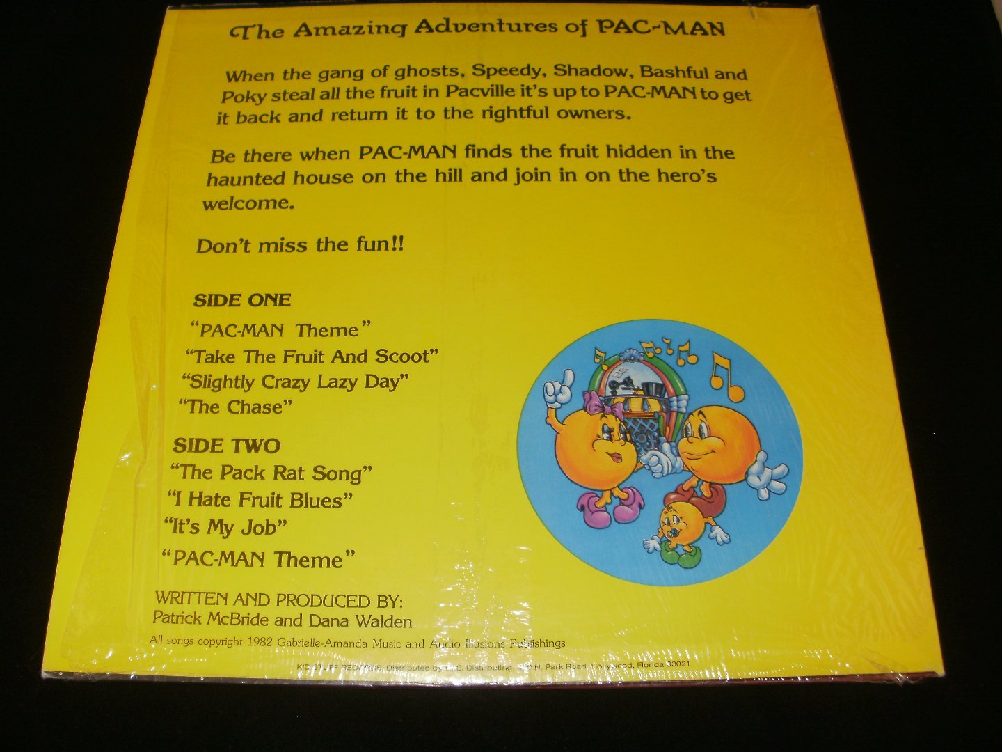 Amazing Adventures of Pac-man - LP Record - Kid Stuff Records 1982
