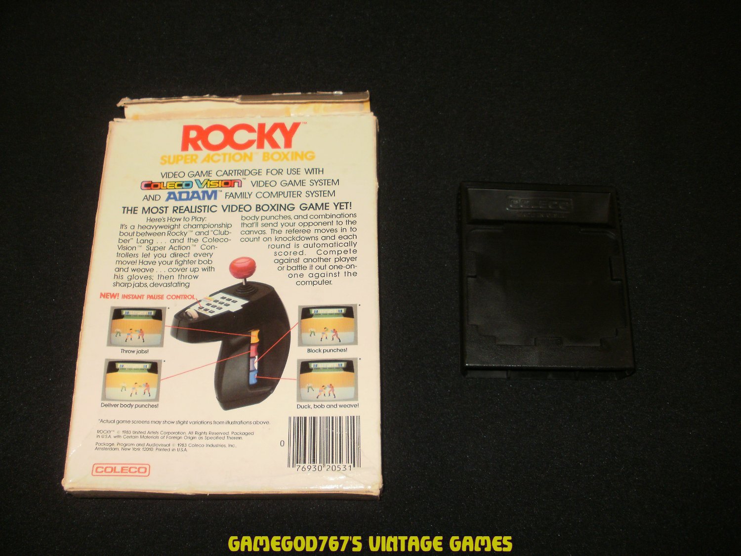 Rocky Super Action Boxing - Colecovision - With Box