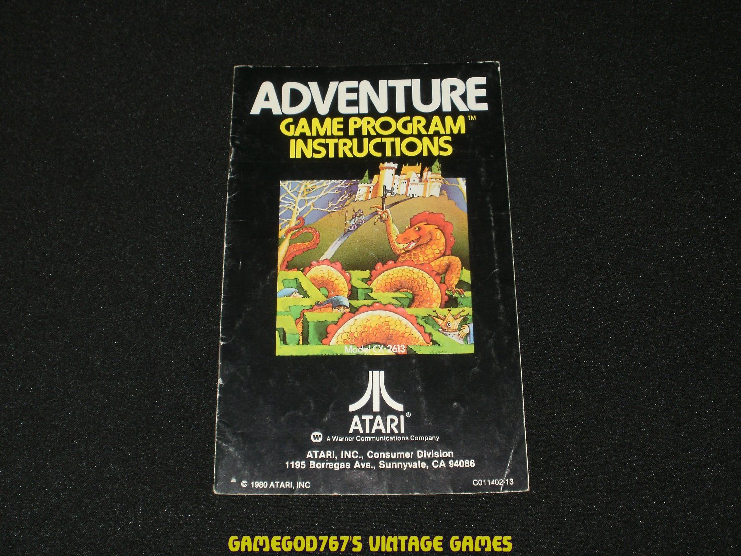 Adventure - Atari 2600 - Manual Only