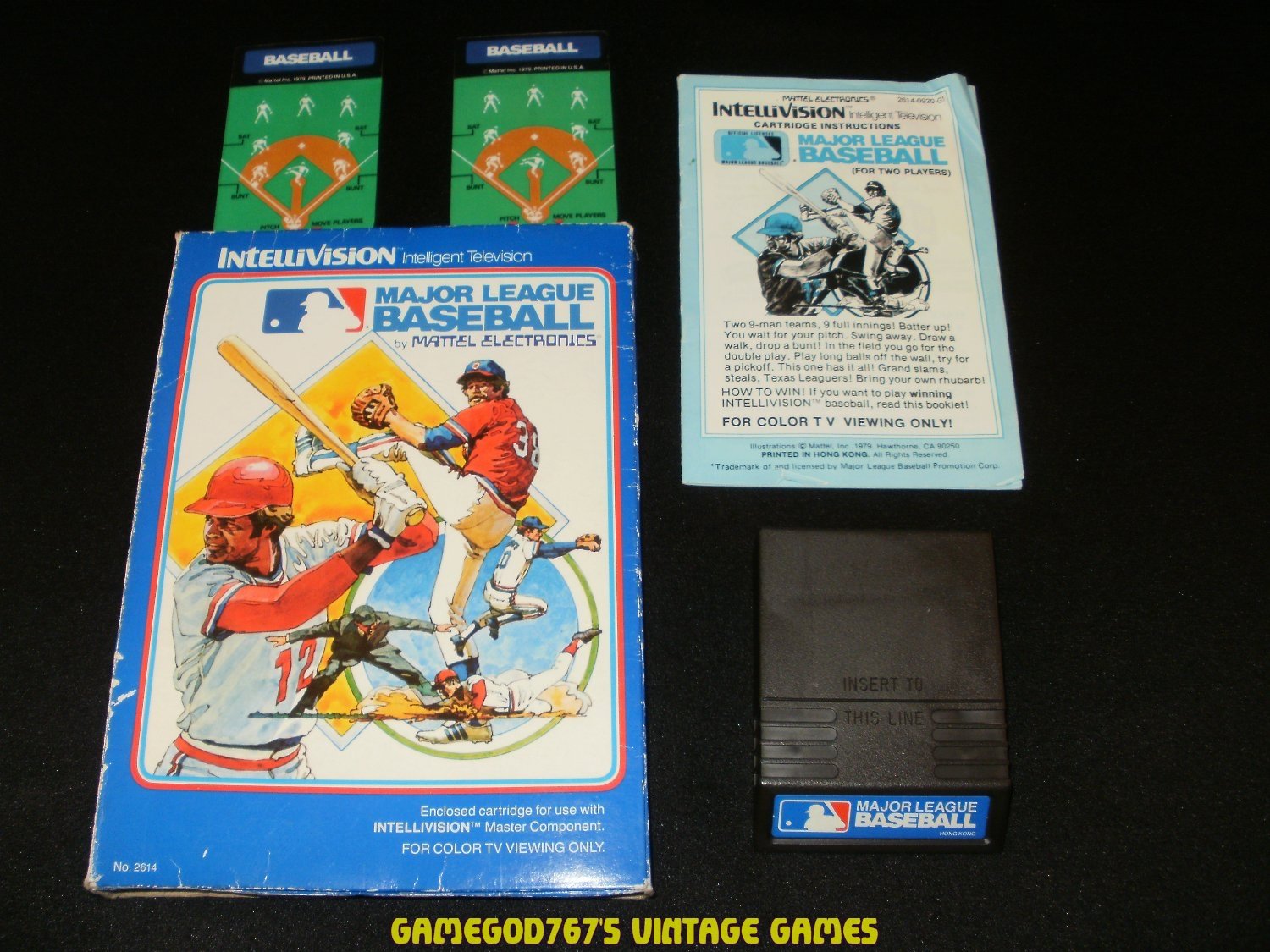 Major League Baseball - Mattel Intellivision - Complete