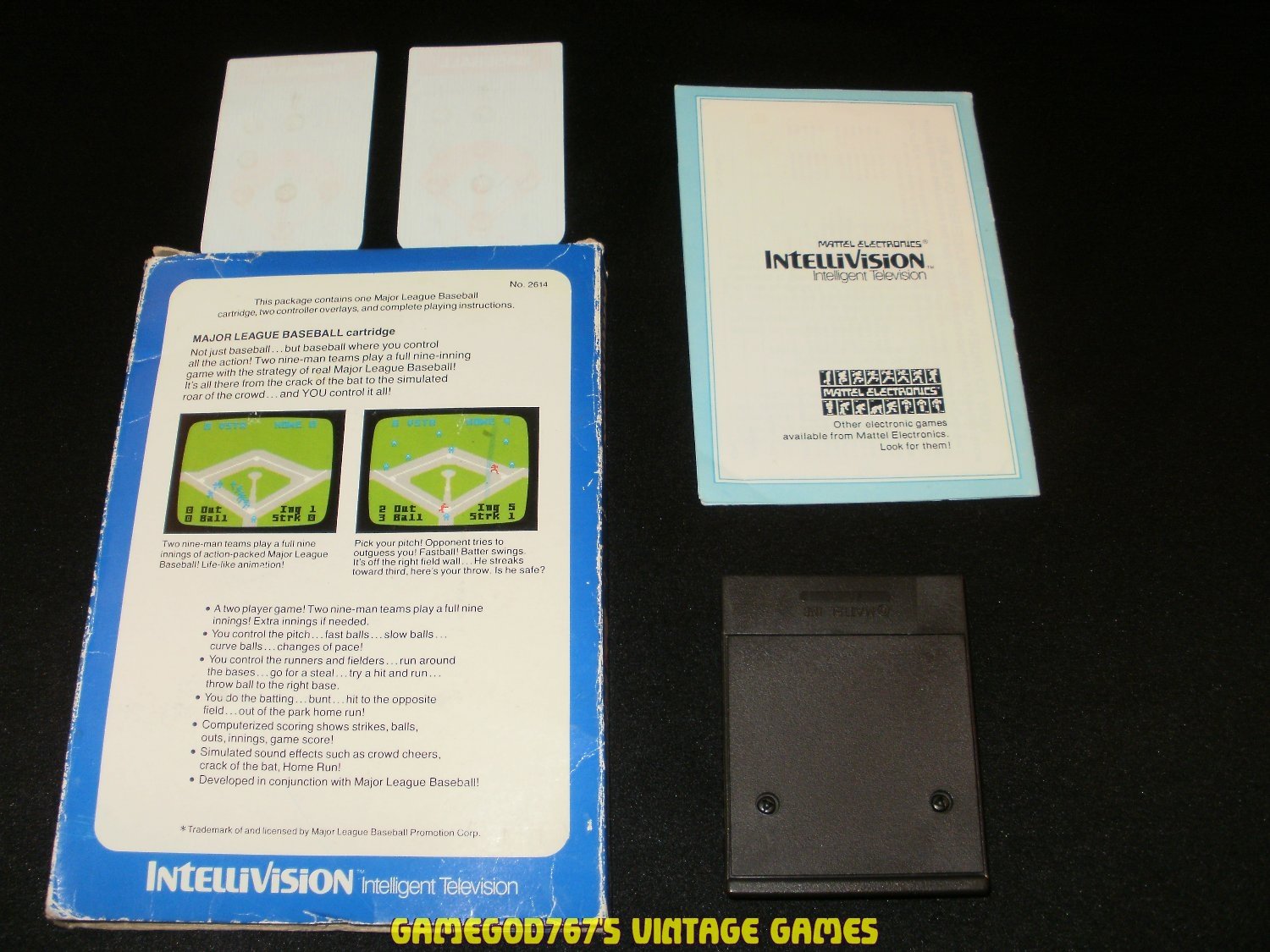 Major League Baseball - Mattel Intellivision - Complete
